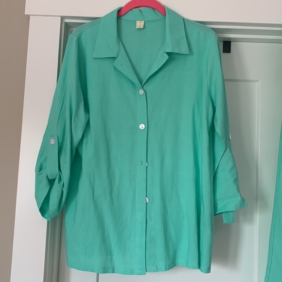 jolly linen | Tops | New Linen Shirt Size S | Poshmark